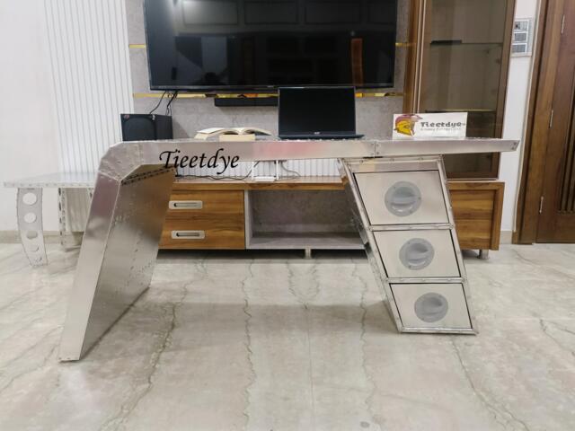 Tieetdye Aviator Wing Desk Home Office Desk Aviation Themed Furniture ...