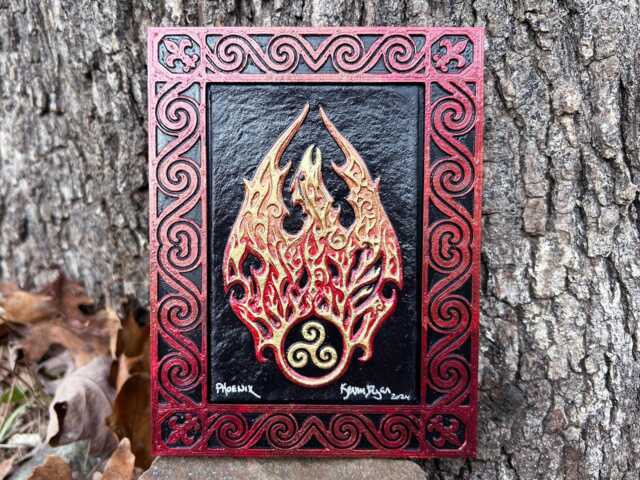Phoenix - Cast Paper Fantasy Art Phenix Greek Mythology Bennu Fire ...