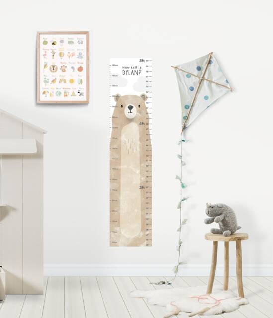 Bear Height Chart Wall Decal Woodland Nursery Decor by Etsy | ufurnish.com