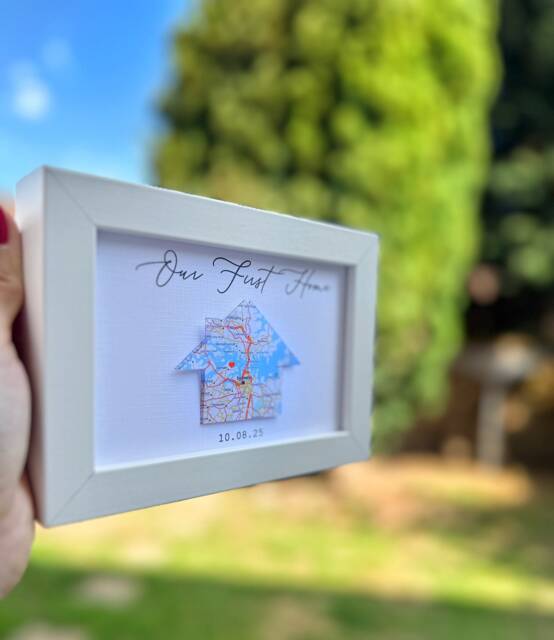 Personalised First Home Map Art, 3D Housewarming Gifts by Etsy ...