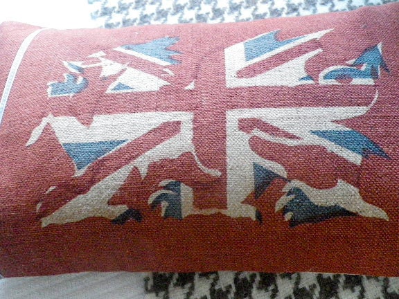 Rustic Welsh Dragon With Union Jack Flag Cushion Cover by Etsy ...