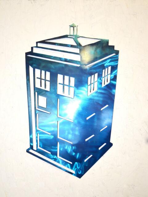 Plasma Cut Dr. Who Tardis Metal Wall Art by Etsy | ufurnish.com