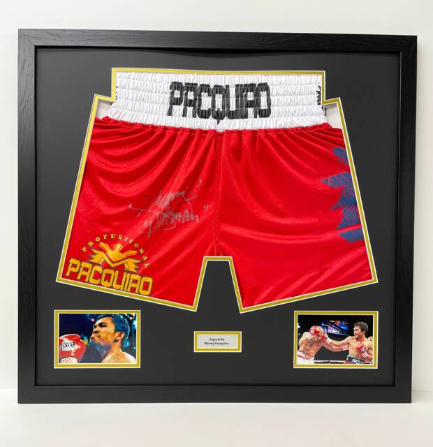 Diy Boxing Shorts Display Frame Signed Memorabilia, Photo & Plaque by ...