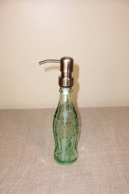 Heavy Coke Coca Cola Soda Bottle Soap Dispenser Bathroom Kitchen Pump ...