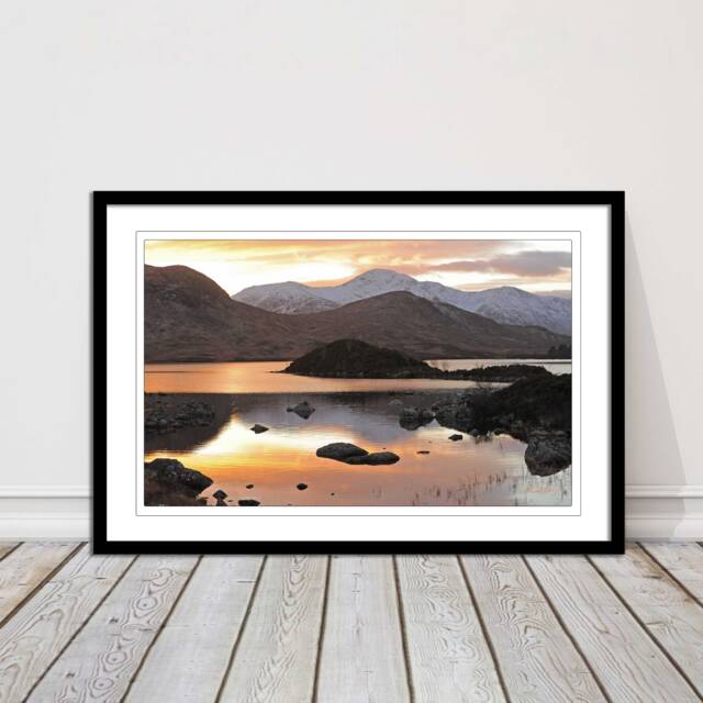 Scottish Highlands Sunset Framed Print Rannoch Moor Landscape by Etsy ...
