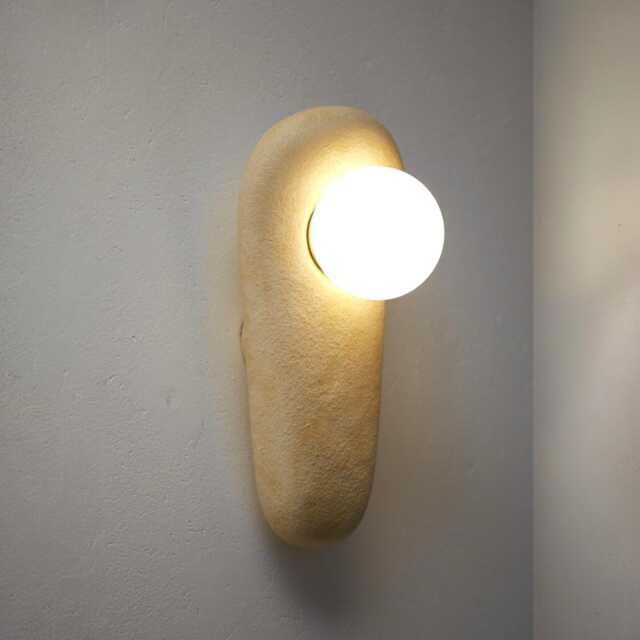 Simple Wall Light, Textured Fixtures, Modern Organic Sconce, Sconces ...