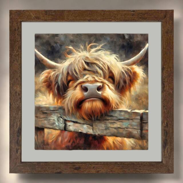 Highland Cow Print Scottish Highlands Wall Art by Etsy | ufurnish.com