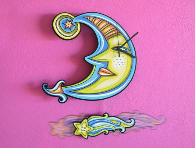 Lunar Bedtime Moon - Pendulum Wall Clock by Etsy | ufurnish.com