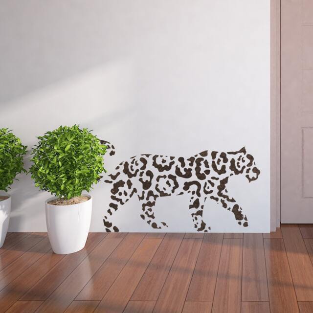 Wall Stencils Abstract Leopard Template Easy Diy Wall Decor - Design by ...