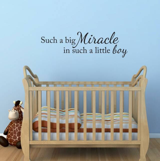 Miracle Little Boy Decal - Nursery Wall Decor by Etsy | ufurnish.com