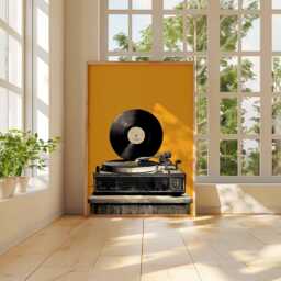 turntable wall art