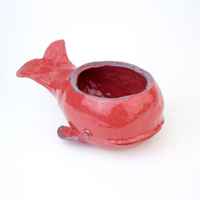 Animal Planter Whale, Whale Pot, Ceramic Planet Animal Ceramics ...