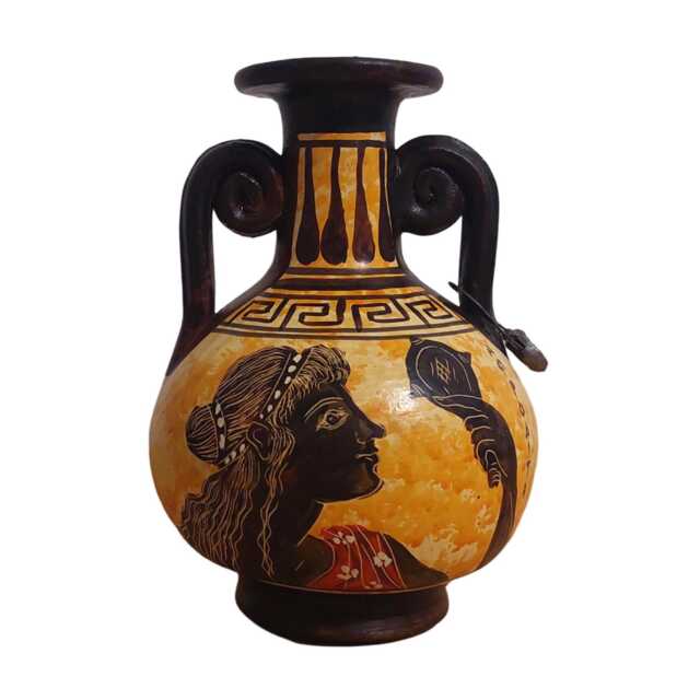 Aphrodite Portrait Vase Handmade Greek Ceramic Pottery Small Mythology ...