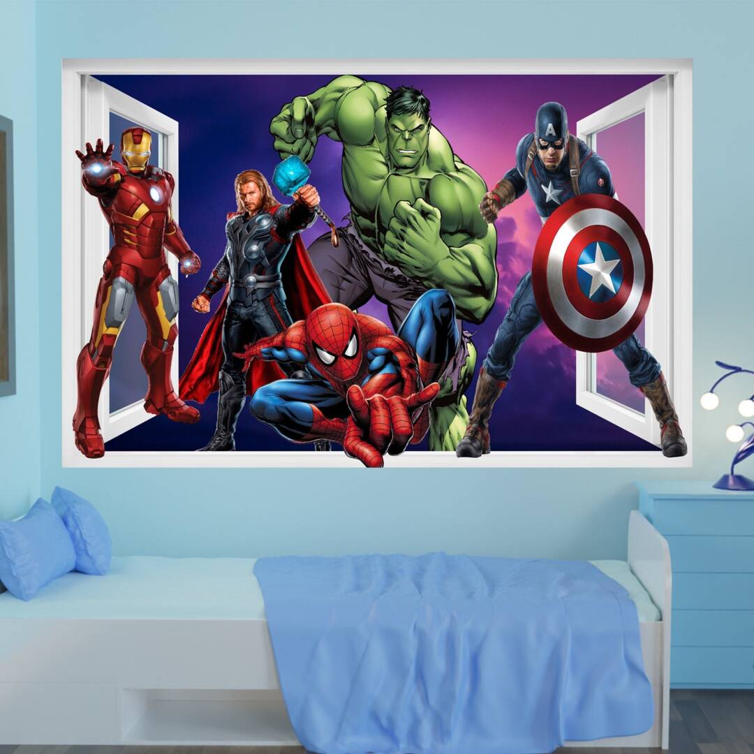 avengers wall mural