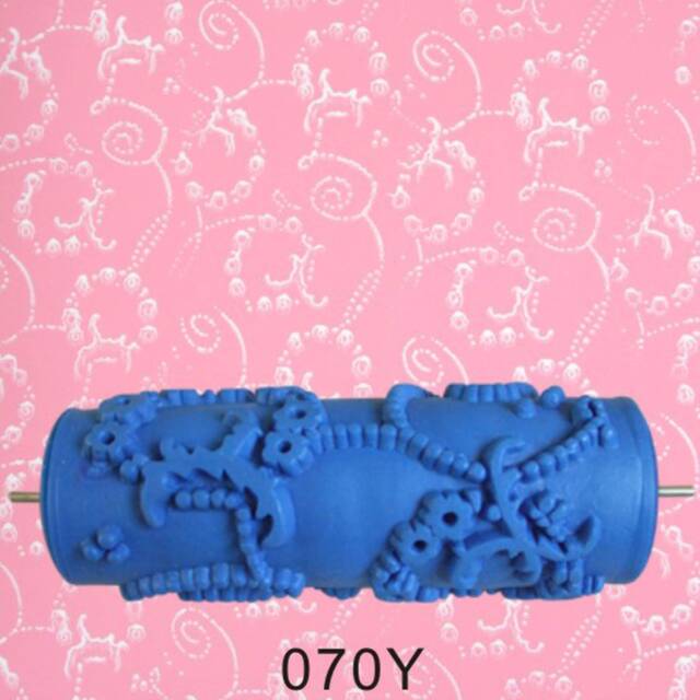 Patterned Paint Roller Embossed Wall Decor, 5-Inch Rubber Roller by ...