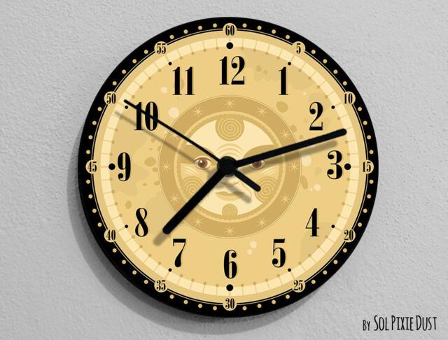 Retro Vintage Sun Wall Clock by Etsy | ufurnish.com