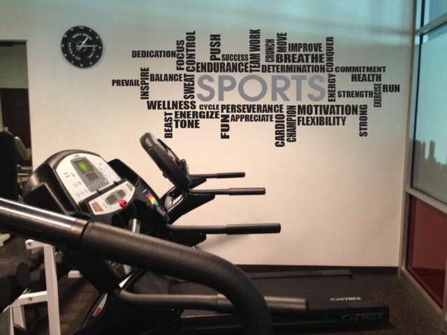 Sports Wall Cloud Decal, Weight Room Motivational Athlete Locker Decor ...