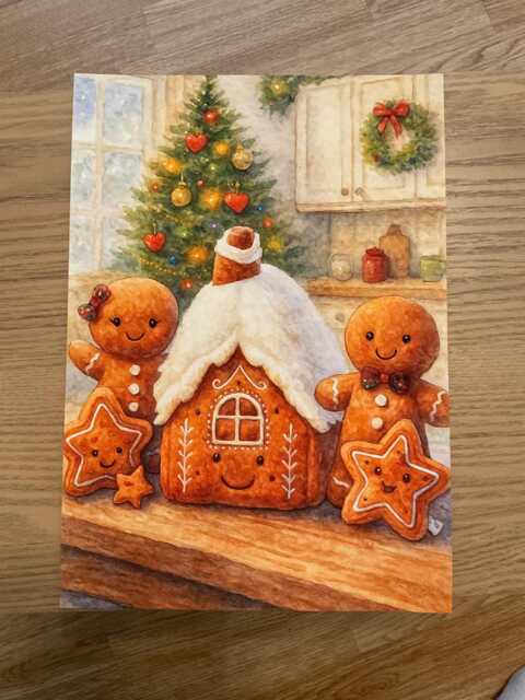 Jellycat Inspired Watercolour Gingerbread Jolly Fred Style Print by ...