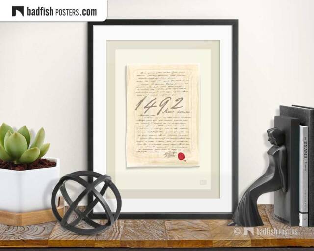 1492 - Christopher Columbus Print, Wall Art, Movie Poster, Decor, Home ...