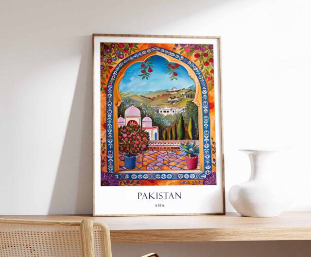 Pakistan Poster, Asian Himalayan Indus Valley Lahore Gilgit-Baltistan ...