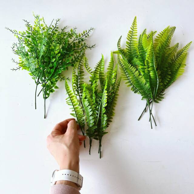 Faux Fern Stems Bouquet & Wreath Filler, Artificial Greenery by Etsy ...