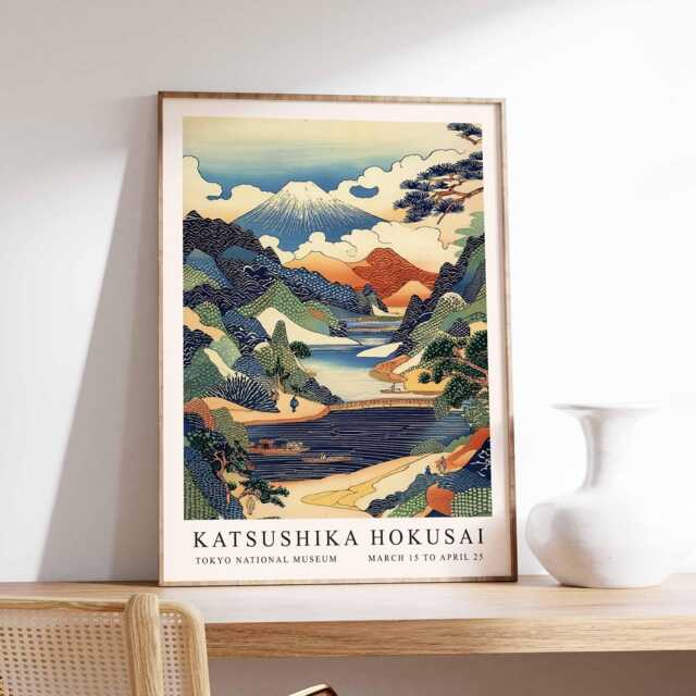 Japanese Wall Art, Hokusai Poster, Ukiyo-E Print, Japandi Vintage ...