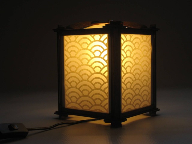 Japanese Style Lamp With Wave Pattern Screens by Etsy | ufurnish.com