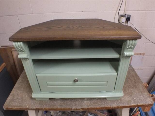 Regency Painted Corner Tv Unit - F&b French Grey, Bespoke Colours ...