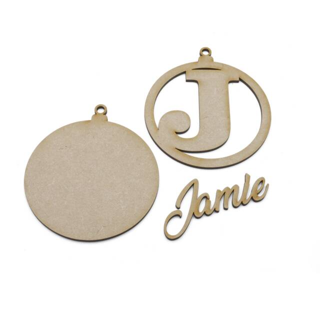 Personalized Layered Mdf Christmas Bauble Named Wooden Decoration by ...