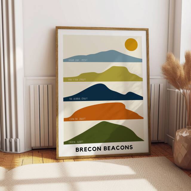 Brecon Beacons National Park Print Minimalist Line Art by Etsy ...