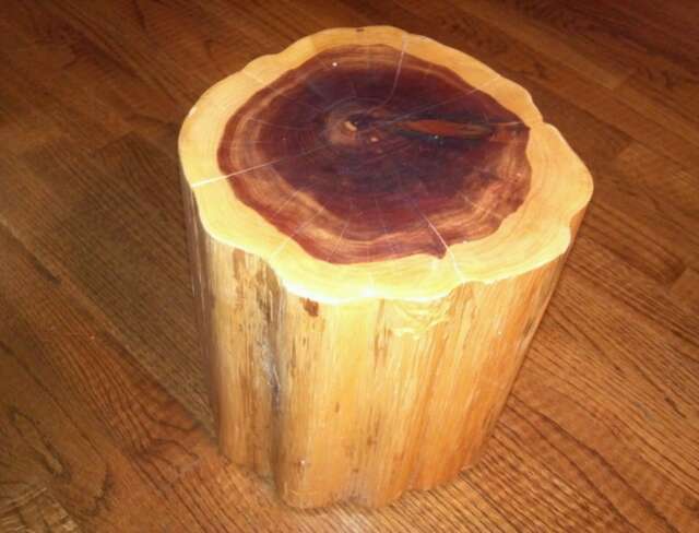 "Red Cedar Stump Stool Table Photo Prop Plant Stand 9"" - 10" by Etsy ...