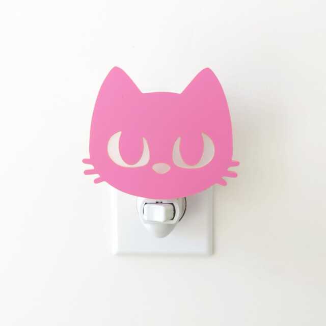Pink Cat Acrylic Night Light by Etsy | ufurnish.com