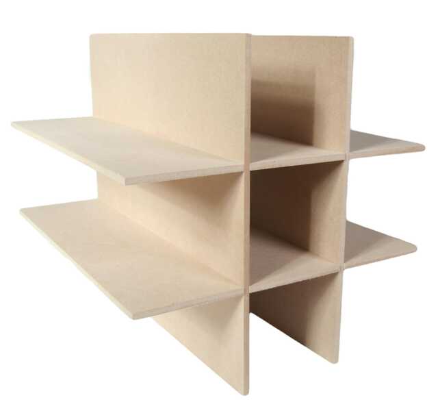 Wooden Kallax Insert, Storage Drawer Units Ikea Mdf 9 Section Divider ...