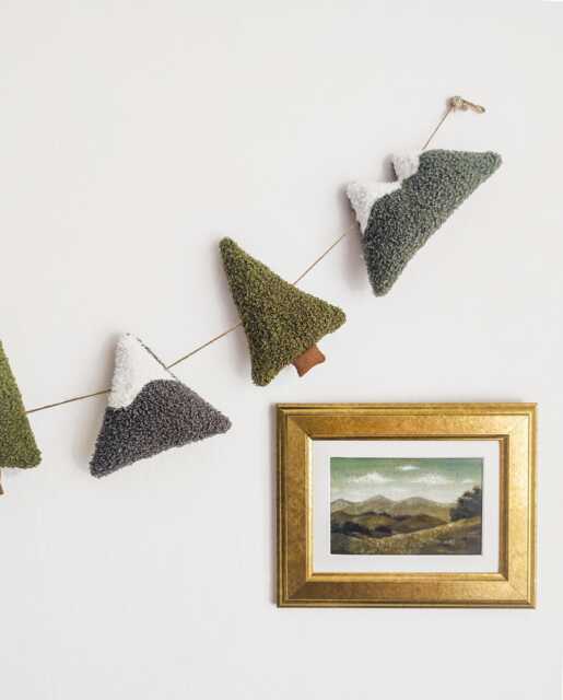 Boucl?? Mountain & Pine Garland Rustic Nursery Decor - 120cm by Etsy ...