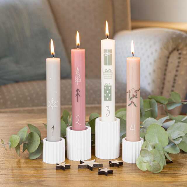 Numbered Candles - Advent Lights in 4 Great Colors Fast & Free Shipping ...