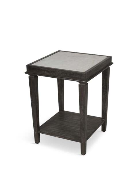 Laura Ashley Natural Wood Hunsonby Side Table in Dark, Size 51x67x51cm ...