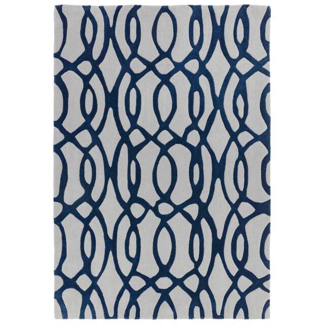 Matrix Runner 070x240cm 36 Wire Blue Rug by Furniture Edit | ufurnish.com
