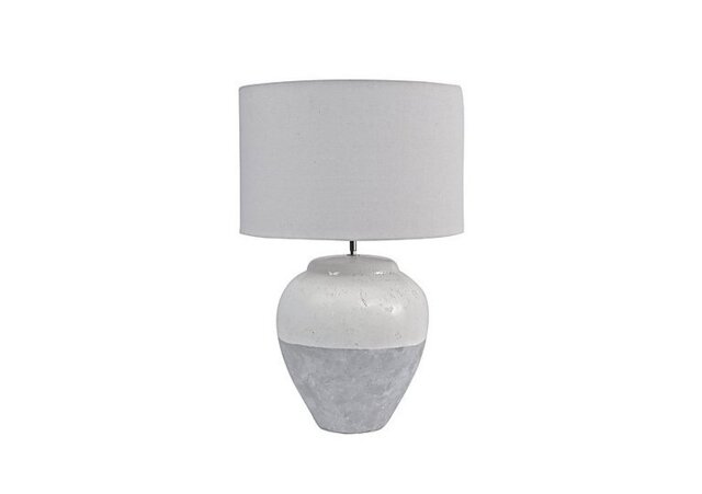 Skyline Large Ceramic Table Lamp - Grey by Furniture Village | ufurnish.com