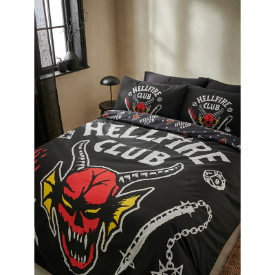 Stranger Things Hell Fire Club Easycare Duvet Set by George at ASDA ...