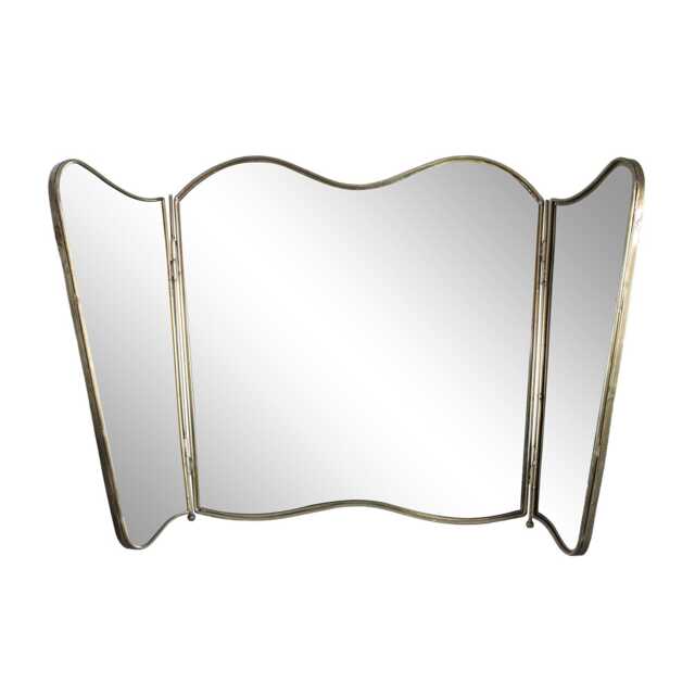 Graham and Green Edie Brass Triple Table Mirror by Graham & Green ...