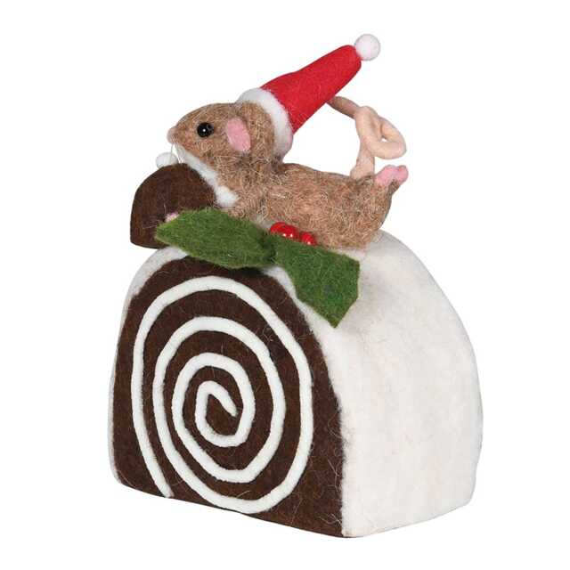 Graham and Green Gus Eating the Yule Log Christmas Tree Decoration by ...