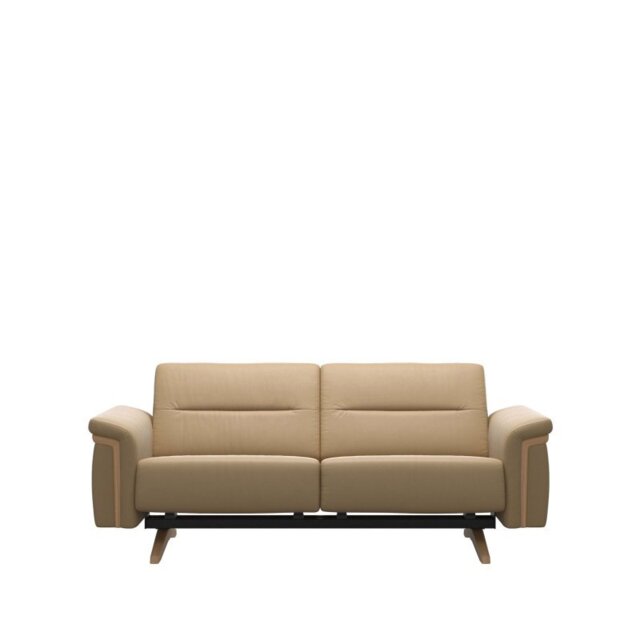 Stressless Stella 2 Seater Sofa with Wood Arms in Leather - Batick by ...