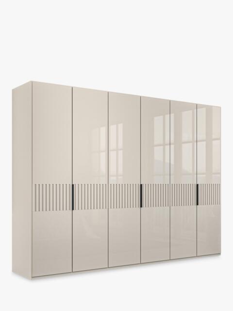 John Lewis Newlyn 3m Hinged Wardrobe with 6 Glass Doors by John Lewis ...