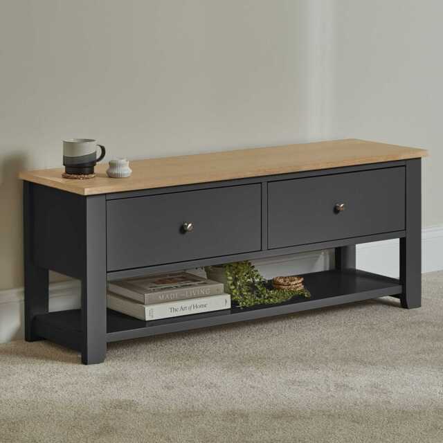 Chatsworth Slate Grey TV Unit by Laura James | ufurnish.com