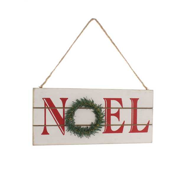 Festive Wooden Noel Decorative Sign by Leekes | ufurnish.com