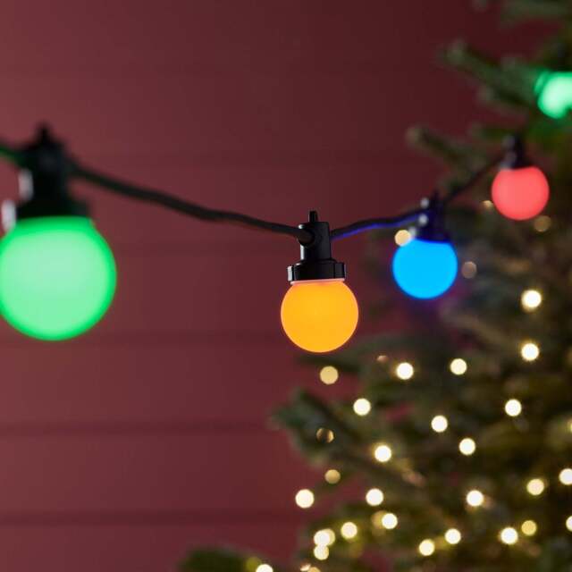 Pro Connect 70m 140 Multi Coloured Connectable Festoon Lights Black ...