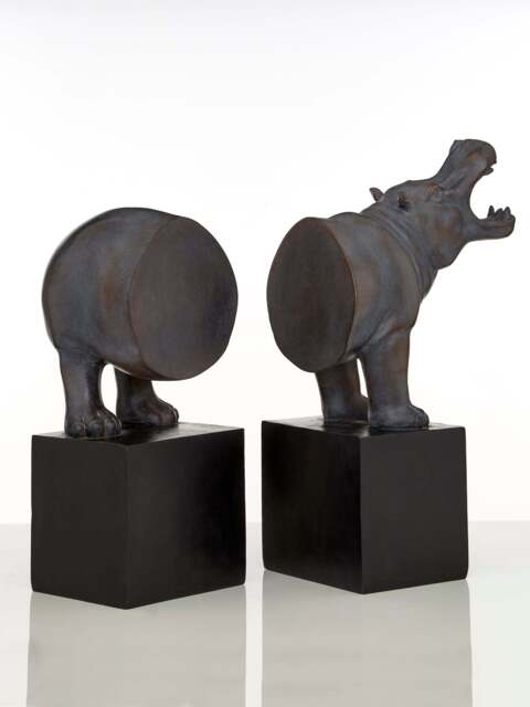 Atelier Hippo Bookends by Luxe Realms | ufurnish.com