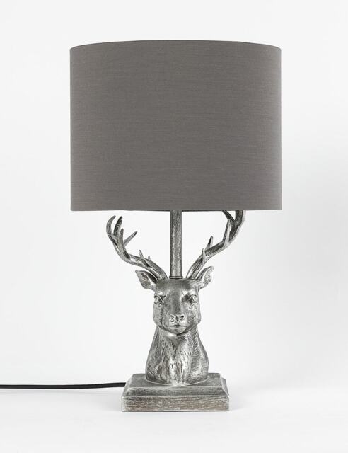 M&S Stag Table Lamp Silver by Marks & Spencer | uFurnish.com