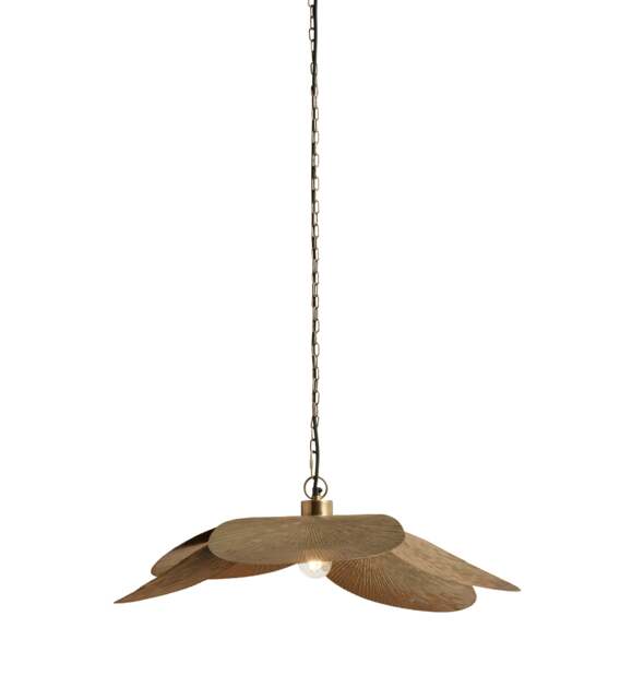 OKA, Florie Iron Pendant Light - Antique Brass, Ceiling Light by OKA ...