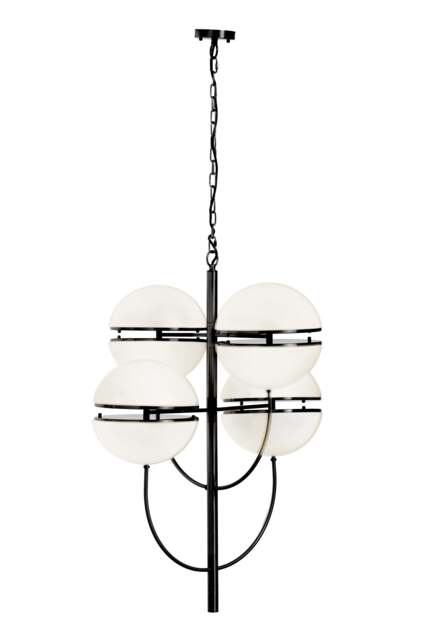 Abira Four Ball Black Pendant Light by Otello's Home | ufurnish.com